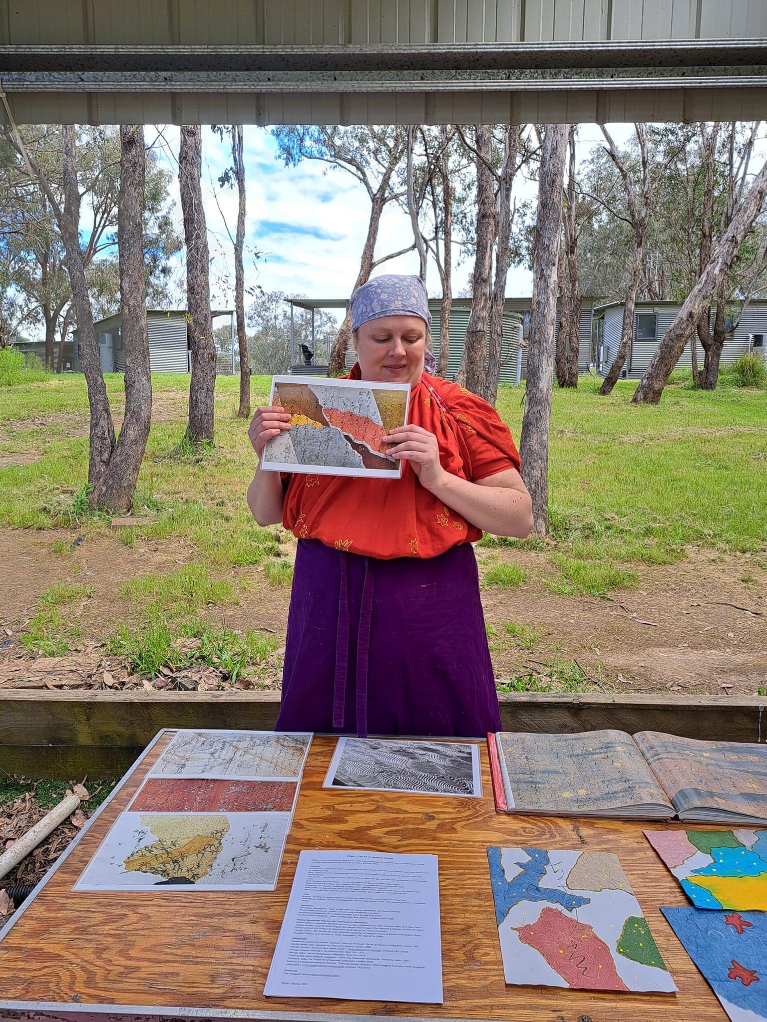 Chigiri-e class – Fields of Gold 2022 – My Japanese Art Creations